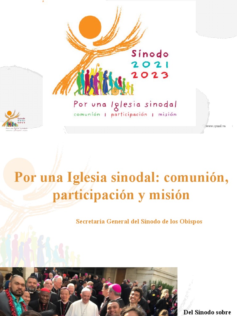 Presentación Proceso Sinodal | PDF | Iglesia Católica | Sínodo