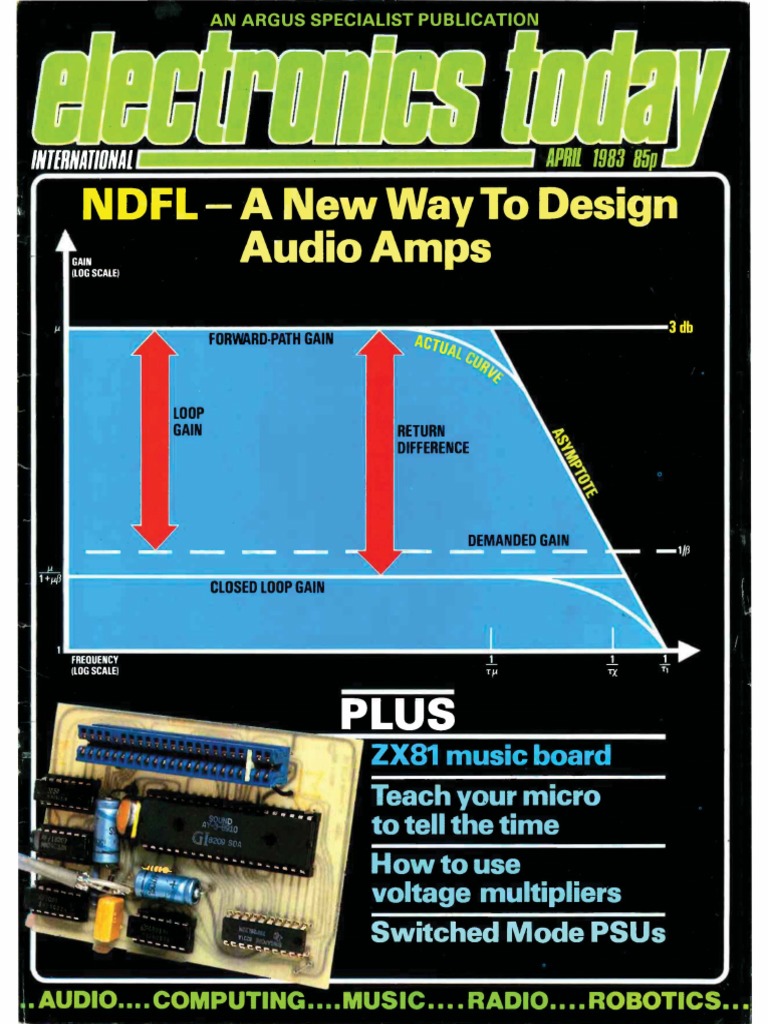 60W NDFL Amplifier ETI-1983 Reg PSU | PDF | Amplifier | Feedback