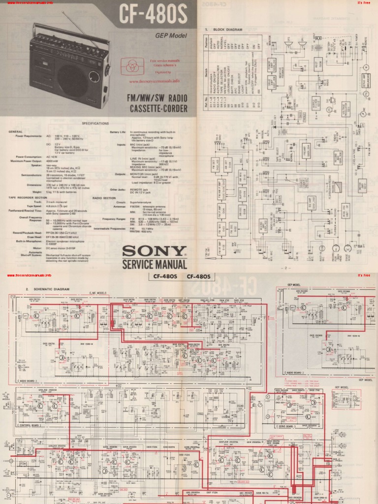 Sony cf-480s SM | PDF