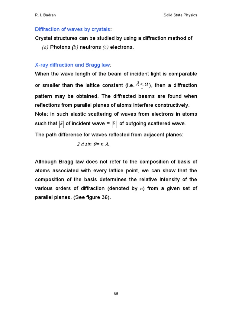 X Ray Diffraction 1 | PDF | Materials Science | Applied And Interdisciplinary Physics