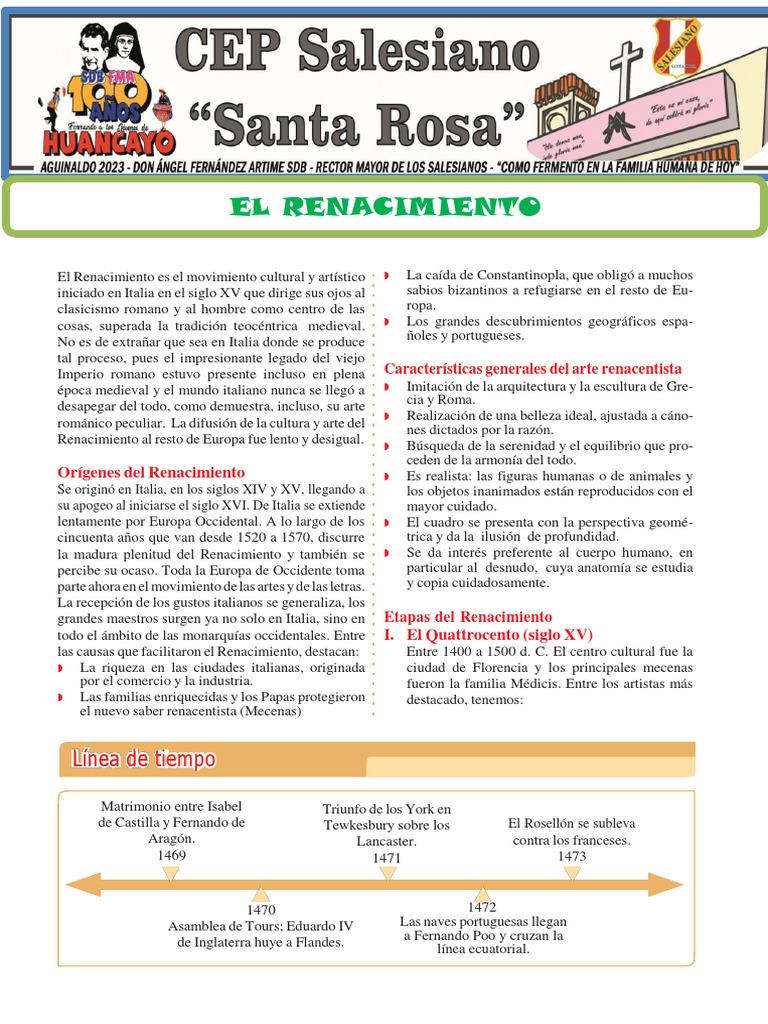 Impacto y características del Renacimiento | PDF | Renacimiento ...