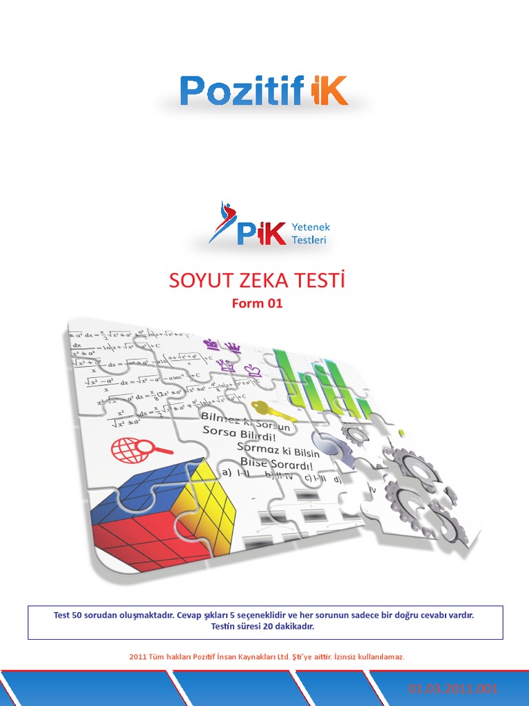 PozitifIK Soyut Zeka Testi | PDF