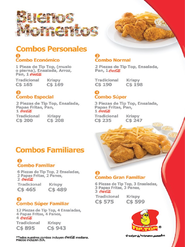 Menu Promo TipTop | PDF