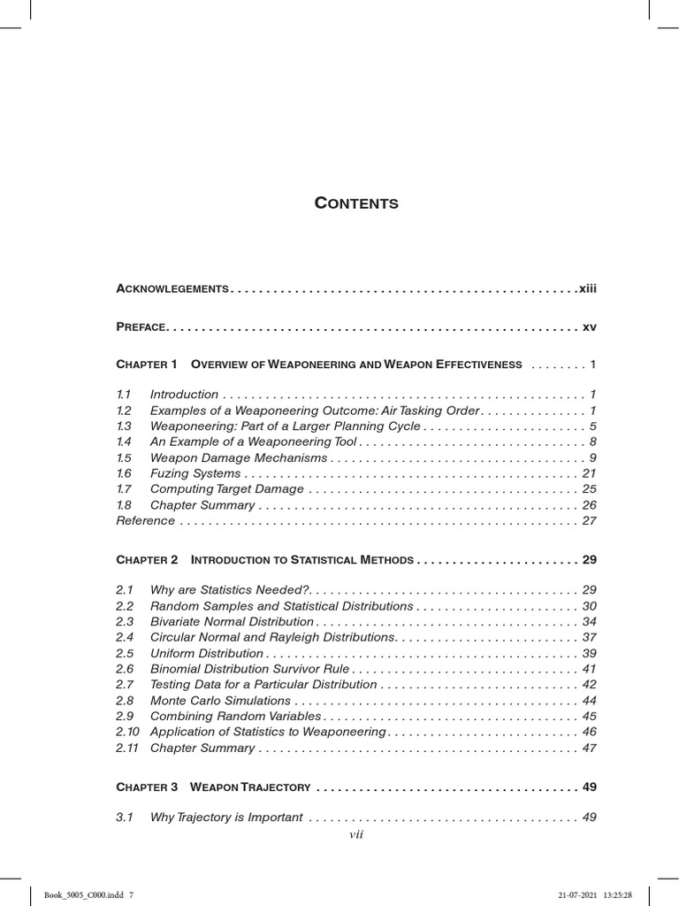 Weaponeering and Effectiveness Guide | PDF | Probability Distribution ...