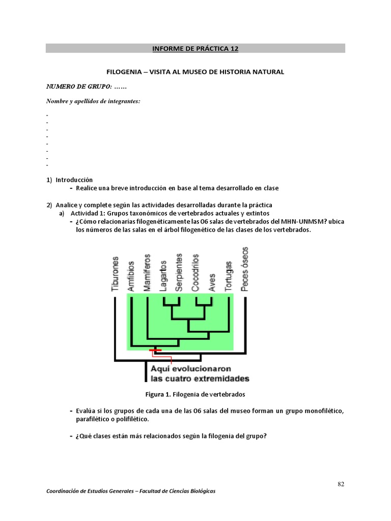 Guia Pract BiologiaEG 2023 I 1ooo | PDF | Filogenética | Biología