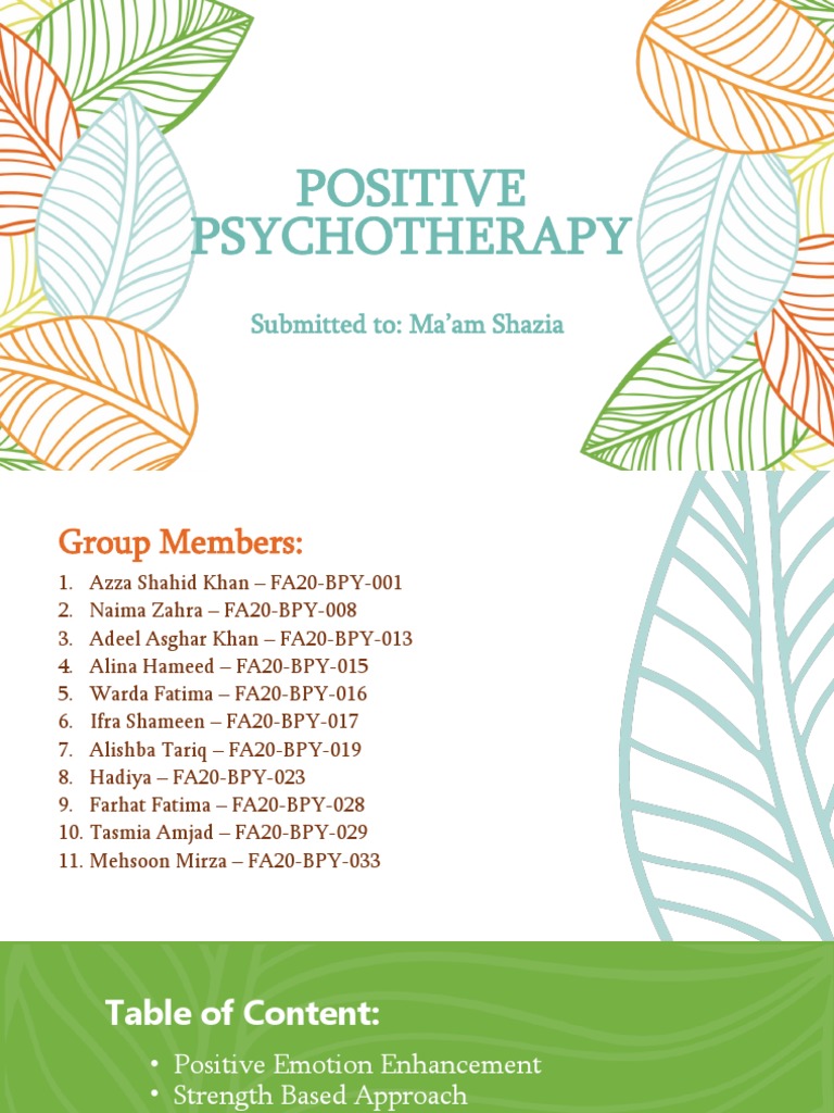 Positive Psychology (Presentation) | PDF | Psychotherapy | Gratitude