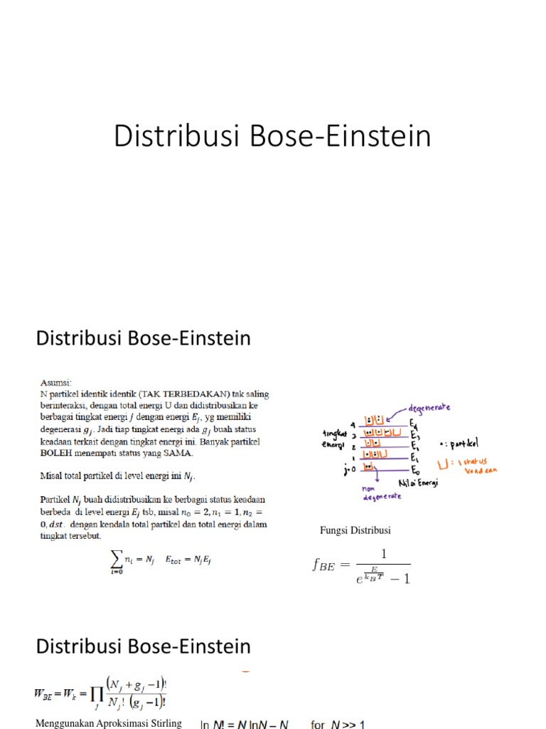 Distribusi Bose-Einstein | PDF