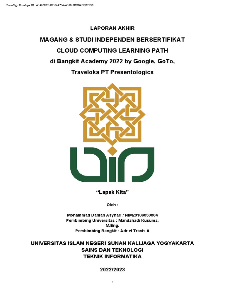 Laporan Magang Cloud Computing | PDF