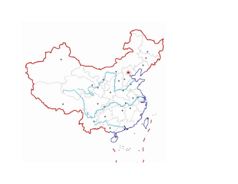 China Blank Map With Cities | PDF