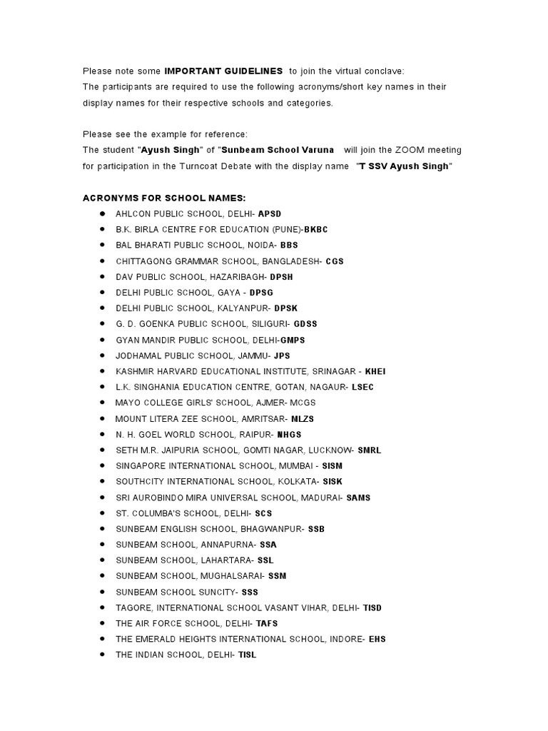 School Code Letter Rules | PDF