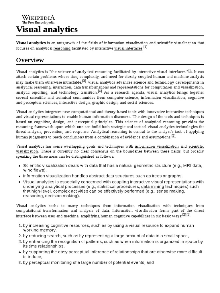 Visual Analytics | PDF | Information Retrieval | Methodology