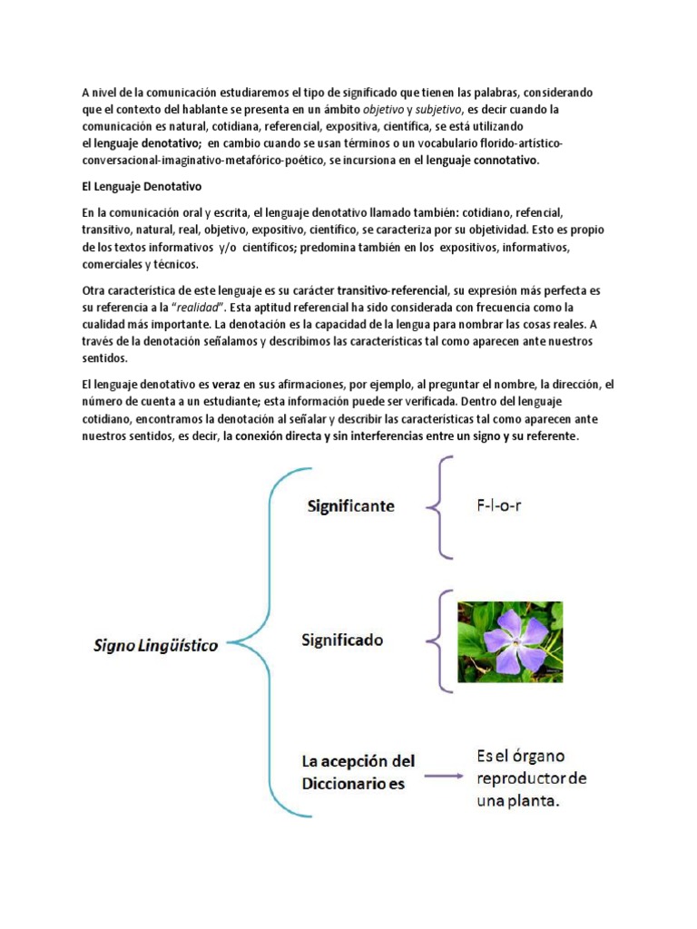 A Nivel de La Comunicación Estudiaremos El Tipo de Significado Que ...