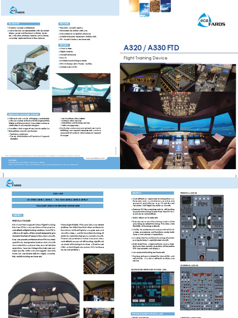 Product Sheet FTD Airbus Feb2011 | PDF | Aviation | Computing