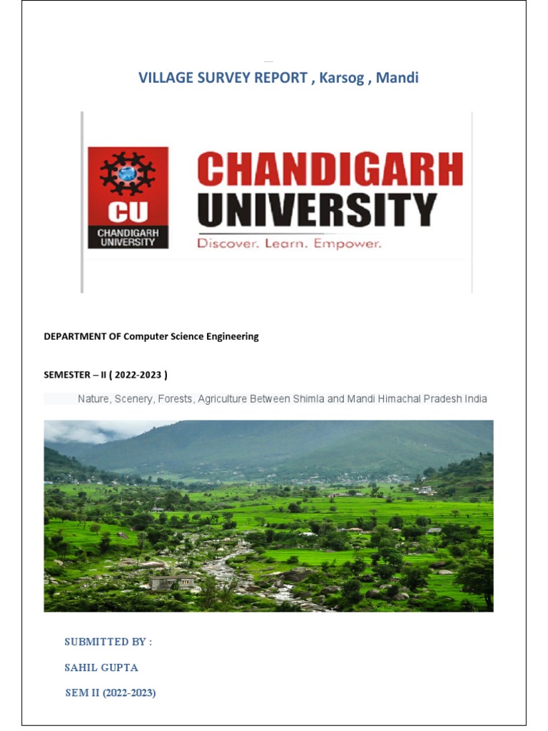 Village-Survey-Report-Sahill GUPTa-final 2 | PDF | Human Migration ...