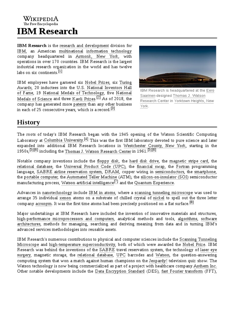 IBM Research | PDF | Information Technology | Computing