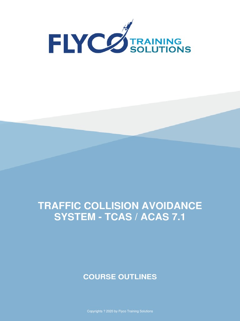 Traffic Collision Avoidance System T-Cas Acas 7.1 | PDF | Aviation ...