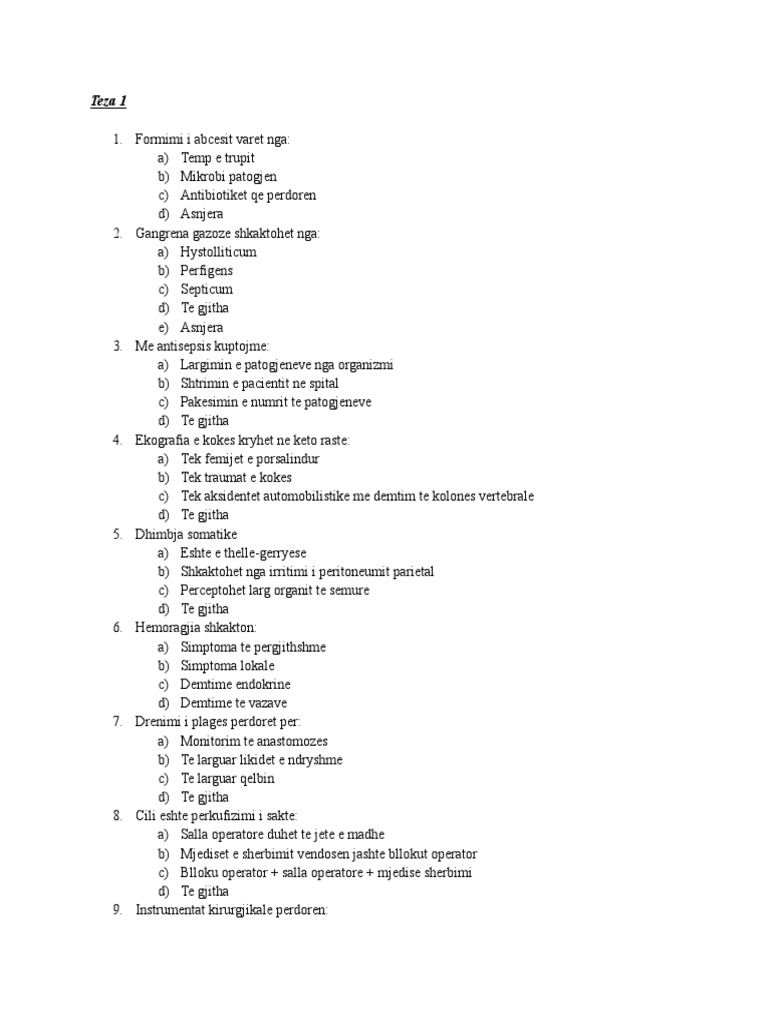 Kirurgji Teza | PDF