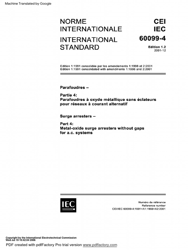 Iec 60099 4 | PDF