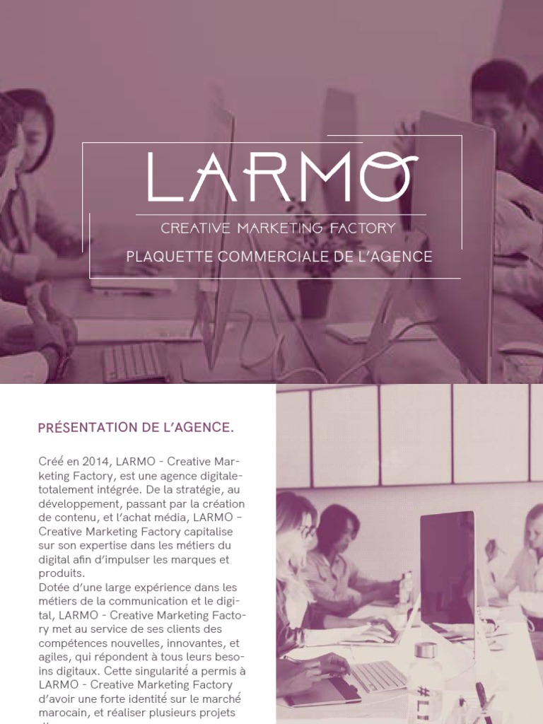 Larmo Plaquette | Télécharger gratuitement PDF | Commercialisation ...