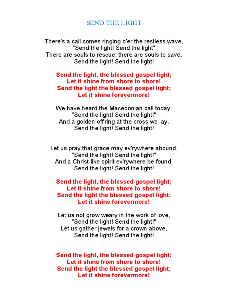 Send The Light | PDF