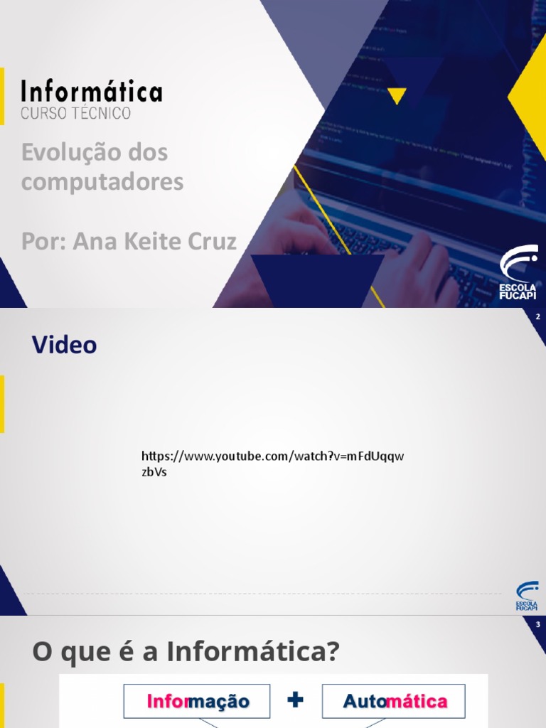Informática Introdução 3 | PDF | Hardware de computador | Unidade ...