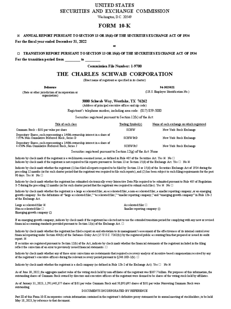 SEC Form10k 2022 | PDF | Banks | Exchange Traded Fund