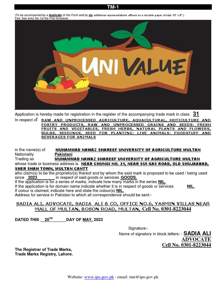 TM-1 OF (UNIVALUE)CLASS 31 | PDF