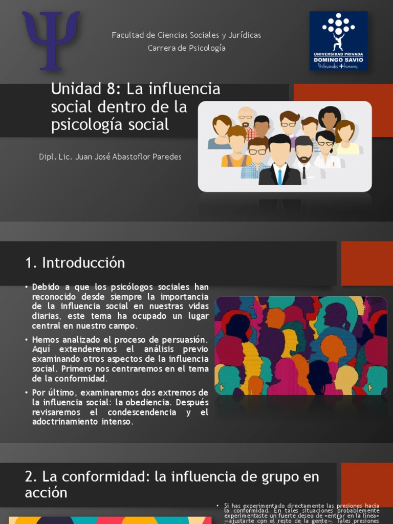Clase 8 de Psicología Social | PDF | Conformidad | Psicología Social