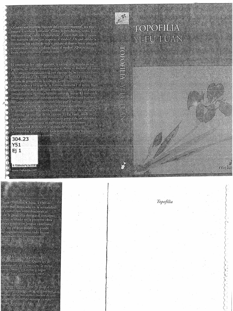 Topofilia Yi Fu Tuan | PDF