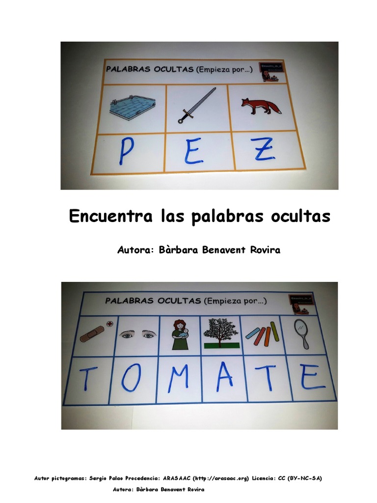 Descubre Las Palabras Ocultas | PDF