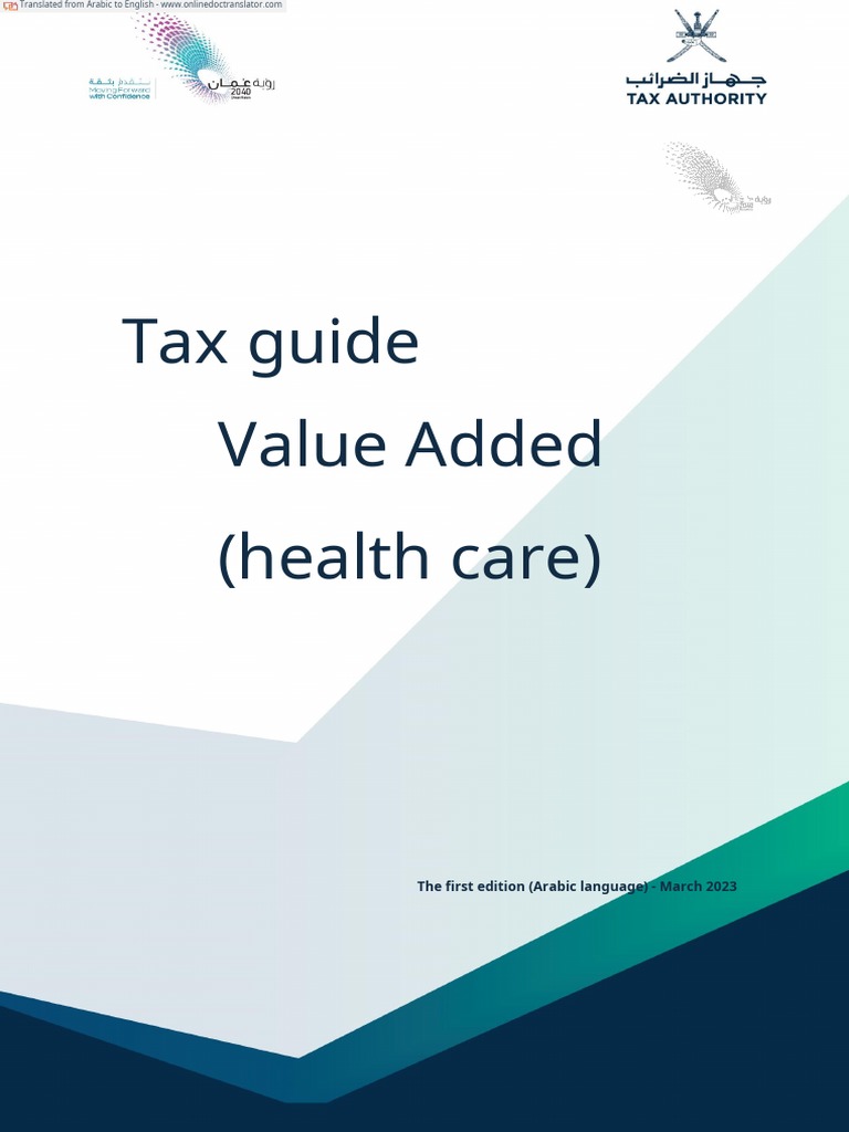 VAT Guide - Healthcare (2) .Ar - en | PDF | Value Added Tax | Taxes