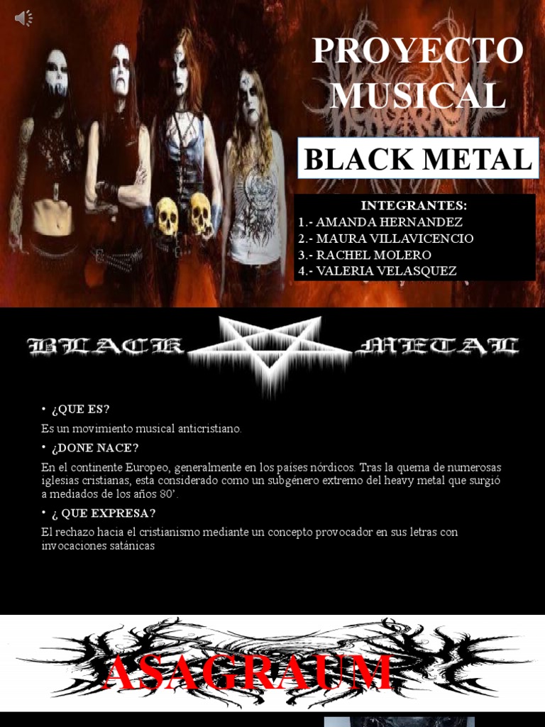 Asagraum: Banda Femenina de Black Metal | PDF | Arte