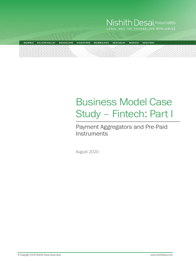 Business Model Case Study - Fintech Part I | PDF | Taxes | Credit Card