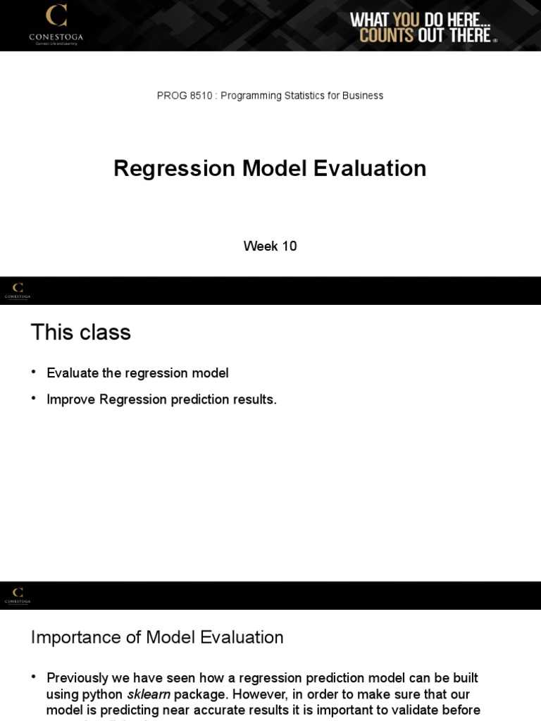 Week 10 - PROG 8510 Week 10 | PDF | Errors And Residuals | Cross Validation (Statistics)