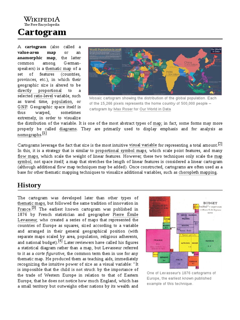 Cartogram | PDF | Map | Cartography