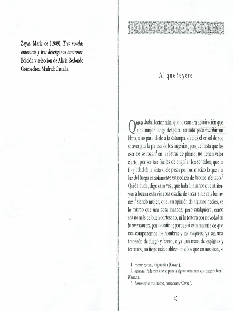 Zayas - Prólogos | PDF