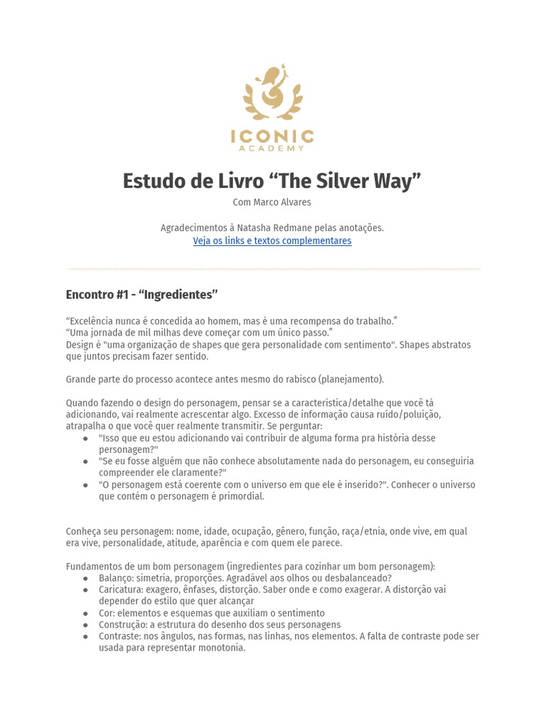 Estudo de Livro - The Silver Way - , Com Marco Alvares | PDF | Atitude ...