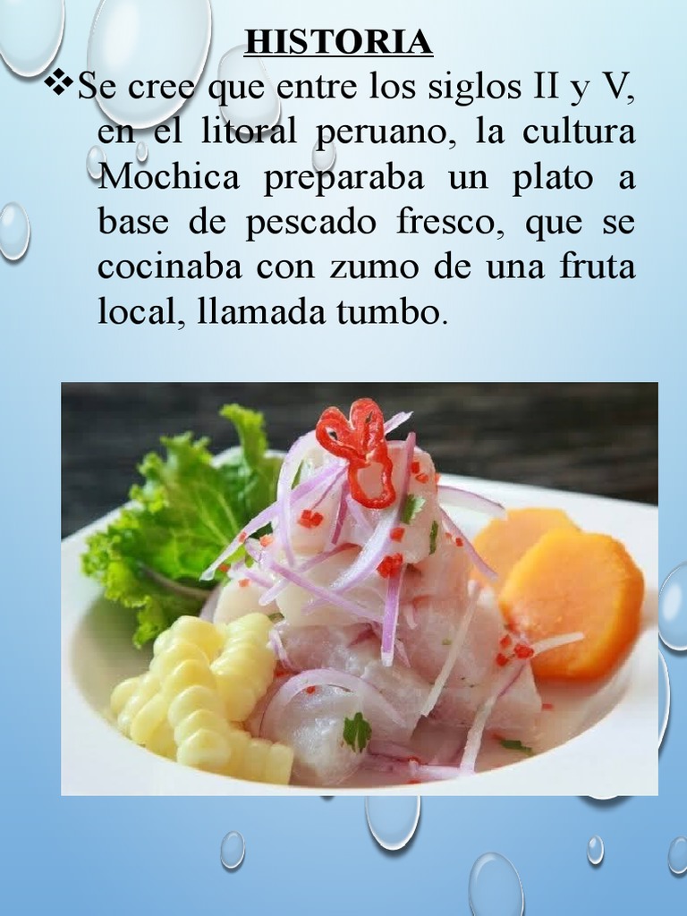Ceviche Mochica: Receta Tradicional Peruana | PDF | Cocina, comidas y ...