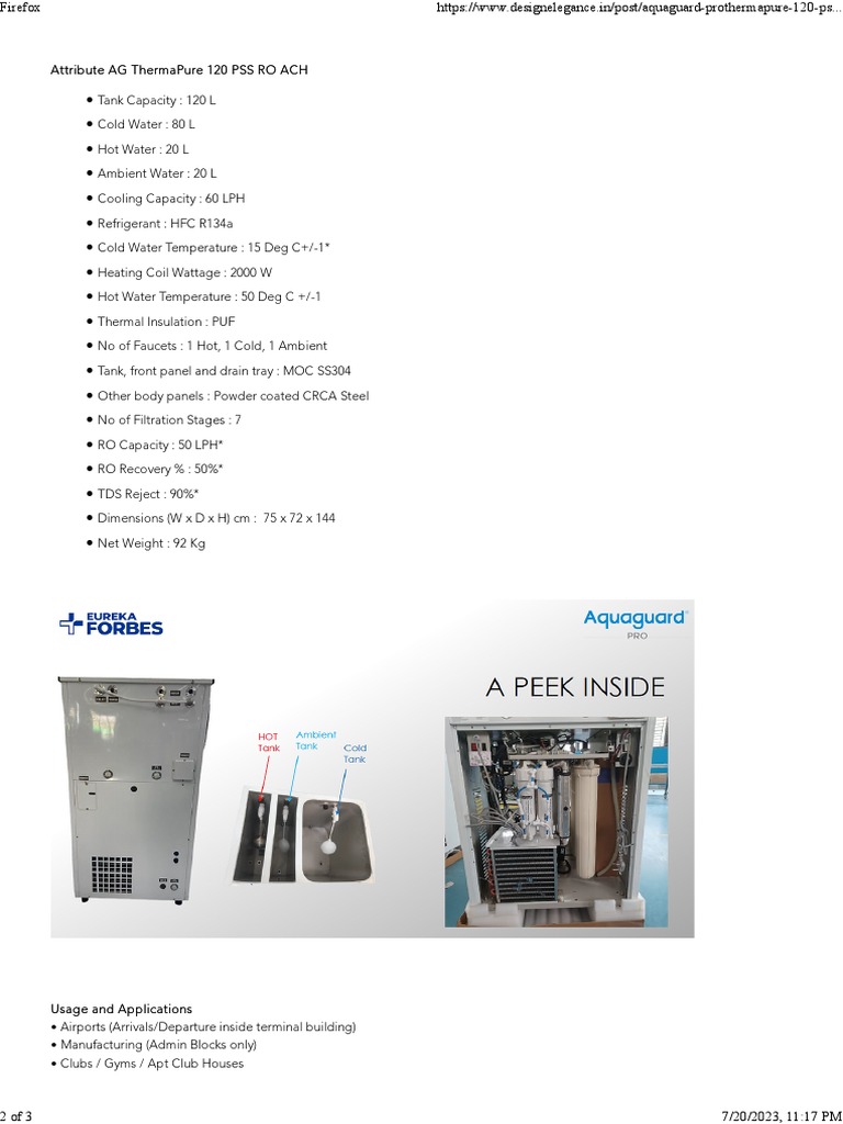 Commercial Water Dispenser Guide | PDF