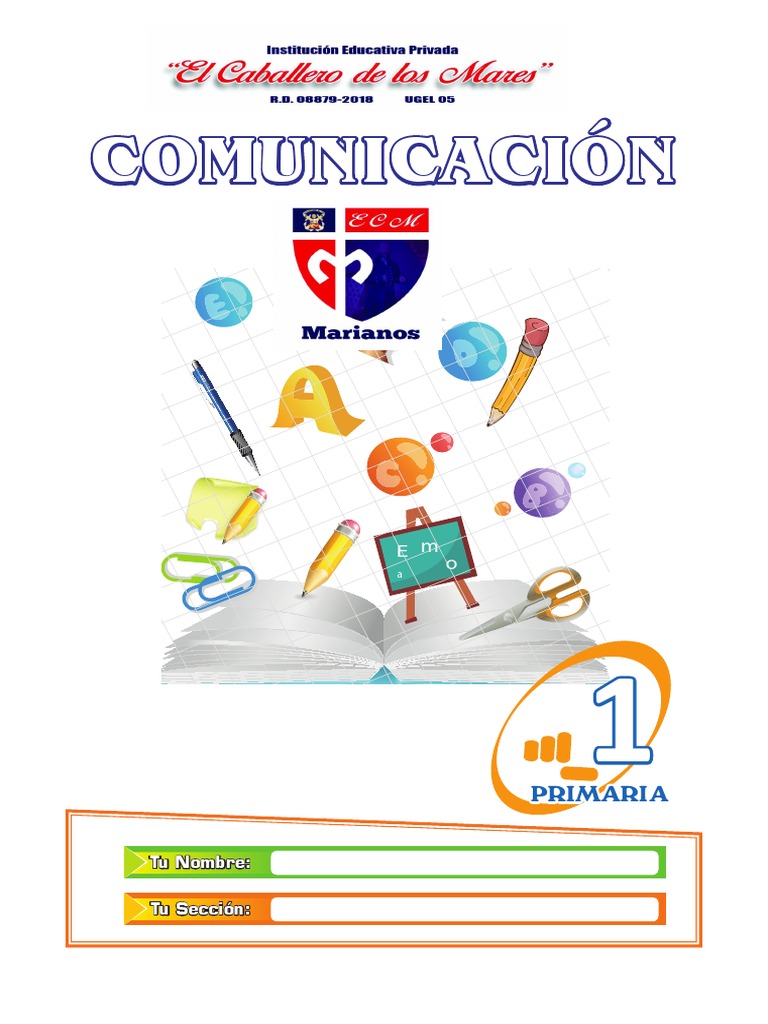 1 Comunicación 1 Grado I Bim Pdf Color