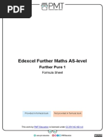 Edexcel A-Level Further Maths Formulas | PDF | Geometry | Analytic Geometry