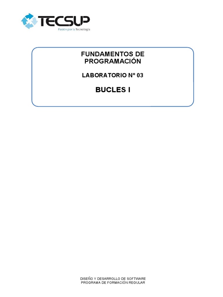 Laboratorio de Bucles en Programación | PDF | Algoritmos | Laboratorios
