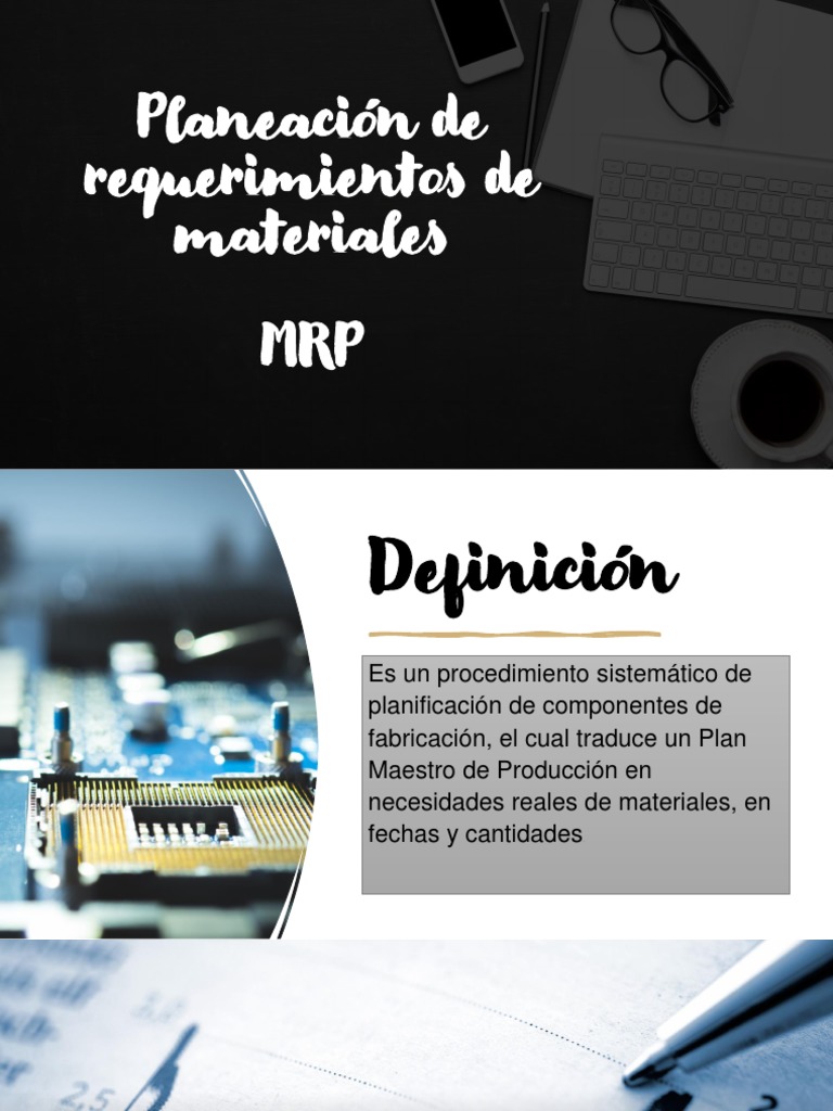MRP: Tipos y Planificación de Materiales | PDF | Planificación | Informática