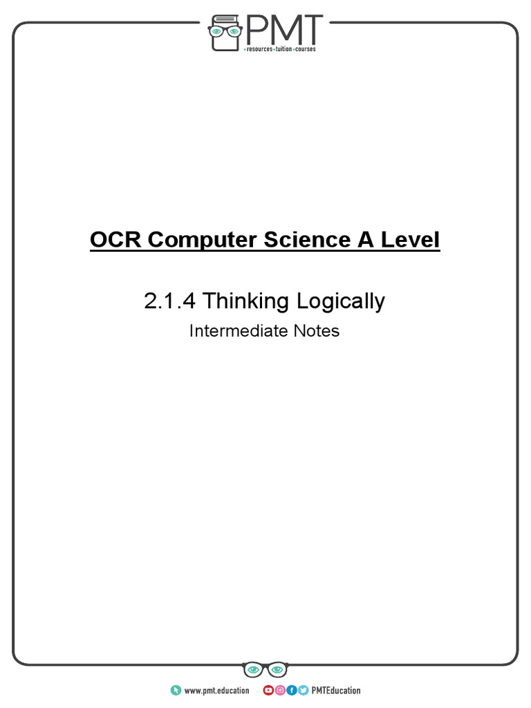 2.1.4. Thinking Logically | PDF | Computer Programming | Thought