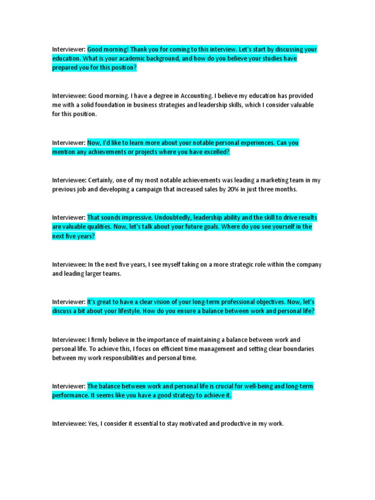 Proy Final P2 Pdf Interview Strategic Management