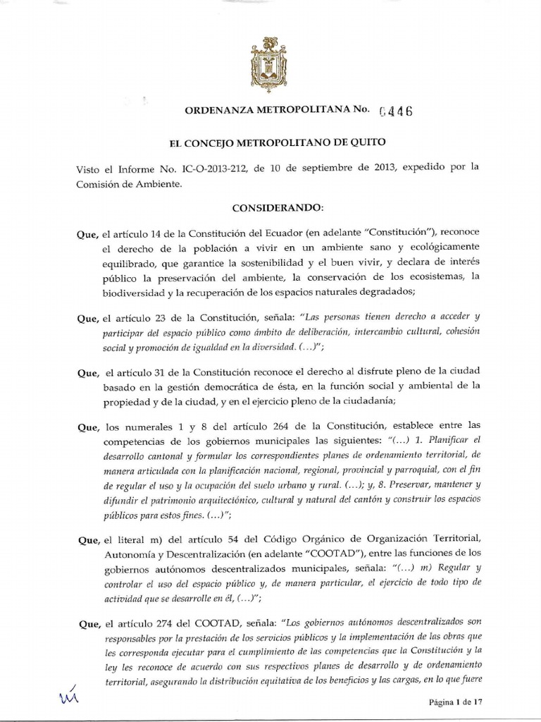 Ordm 0446 - Laderas Del Pichincha-Atacazo | PDF