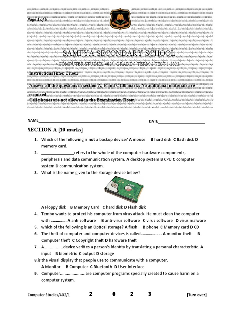 Grade 9 Computer | Download Free PDF | Computer Data Storage | Computer Virus