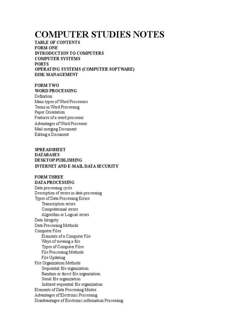 ICT Notes | PDF | Computer Network | Network Topology ICT Notes | PDF | Computer Network | Network Topology