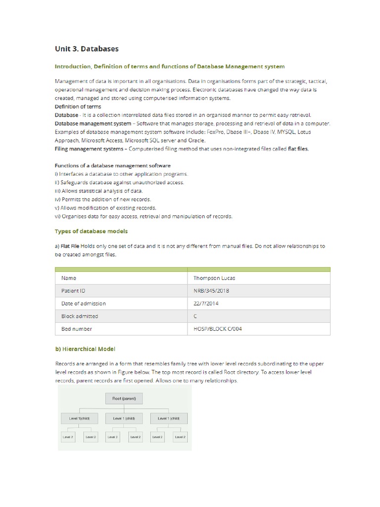 Database Notes | PDF