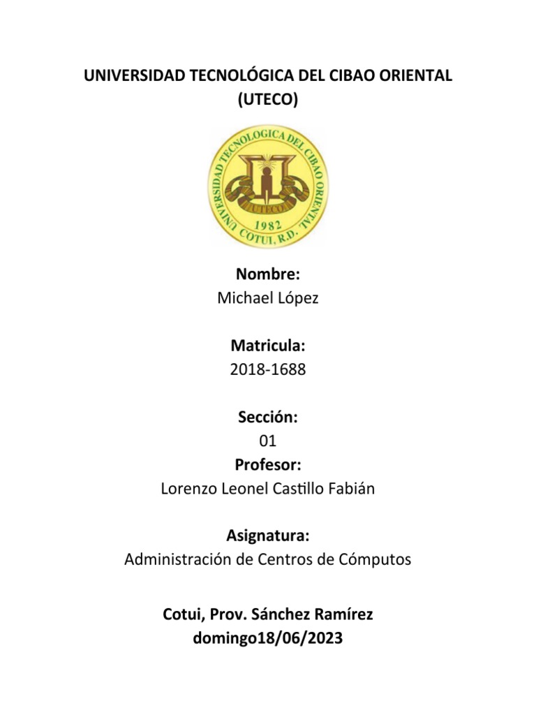 Administración de Centros de Cómputos | PDF